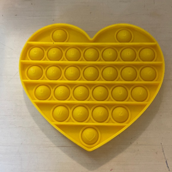 Toys | Yellow Heart Pop It | Poshmark